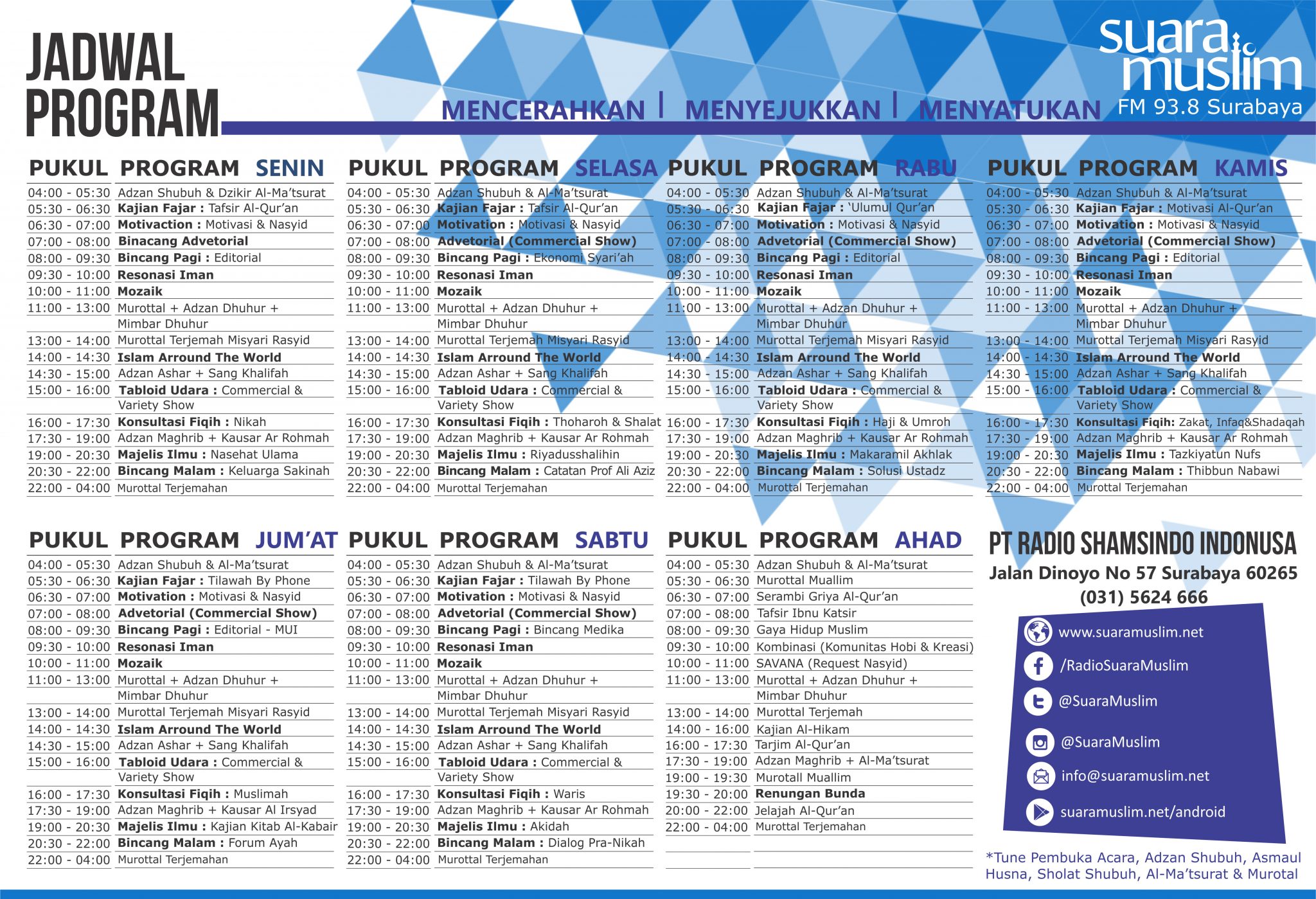 program acara-RGB - Suara Muslim