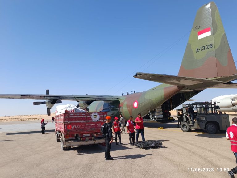 Hercules TNI AU tiba di Mesir, turunkan bantuan misi kemanusiaan untuk ...